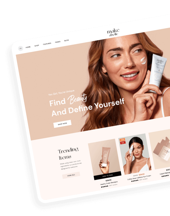 Landing – Beauty Cosmetics WordPress Theme